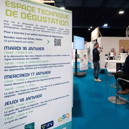 Espace technique de dégustation au SIVAL